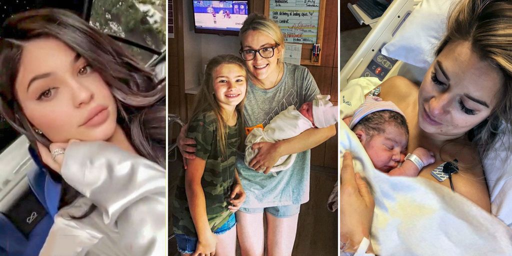 15 First Pics Of Celeb Moms And Their Newborns Taken This Year