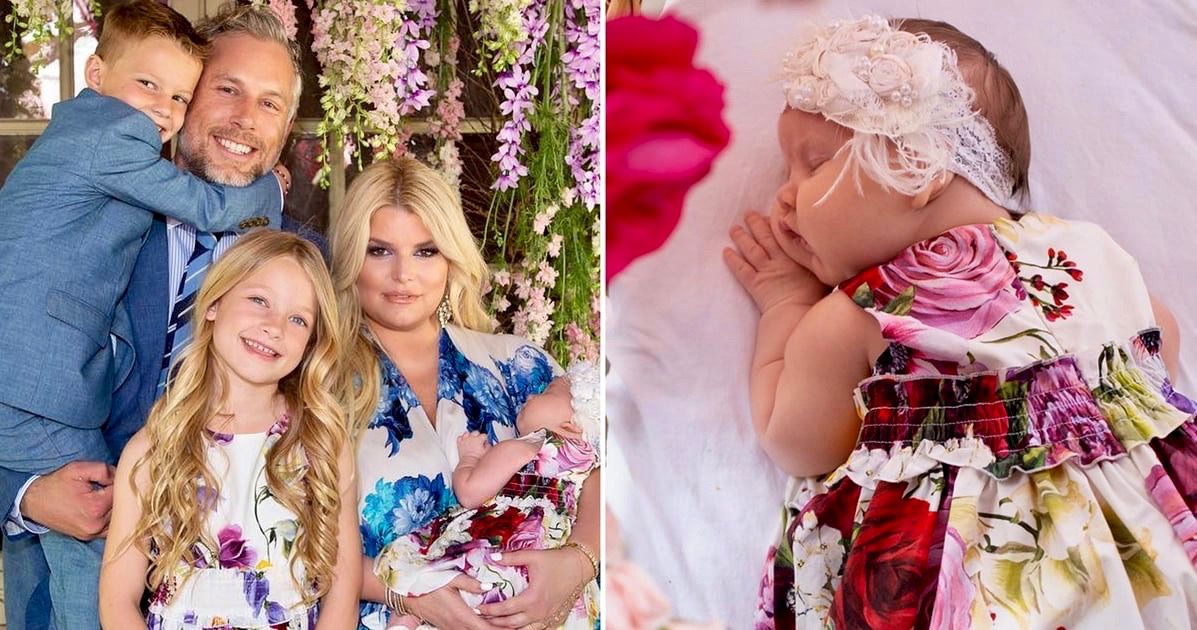 Jessica Simpsons Takes Easter Family Portrait With New Baby